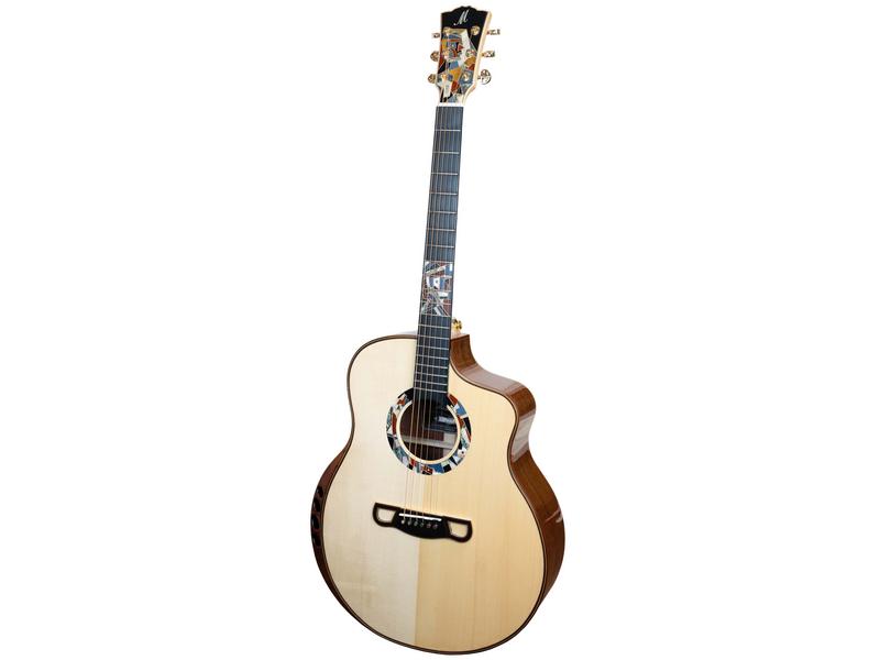 MERIDA acoustic guitar POISON - Grand Jumbo Cutaway with bag – Musik ...